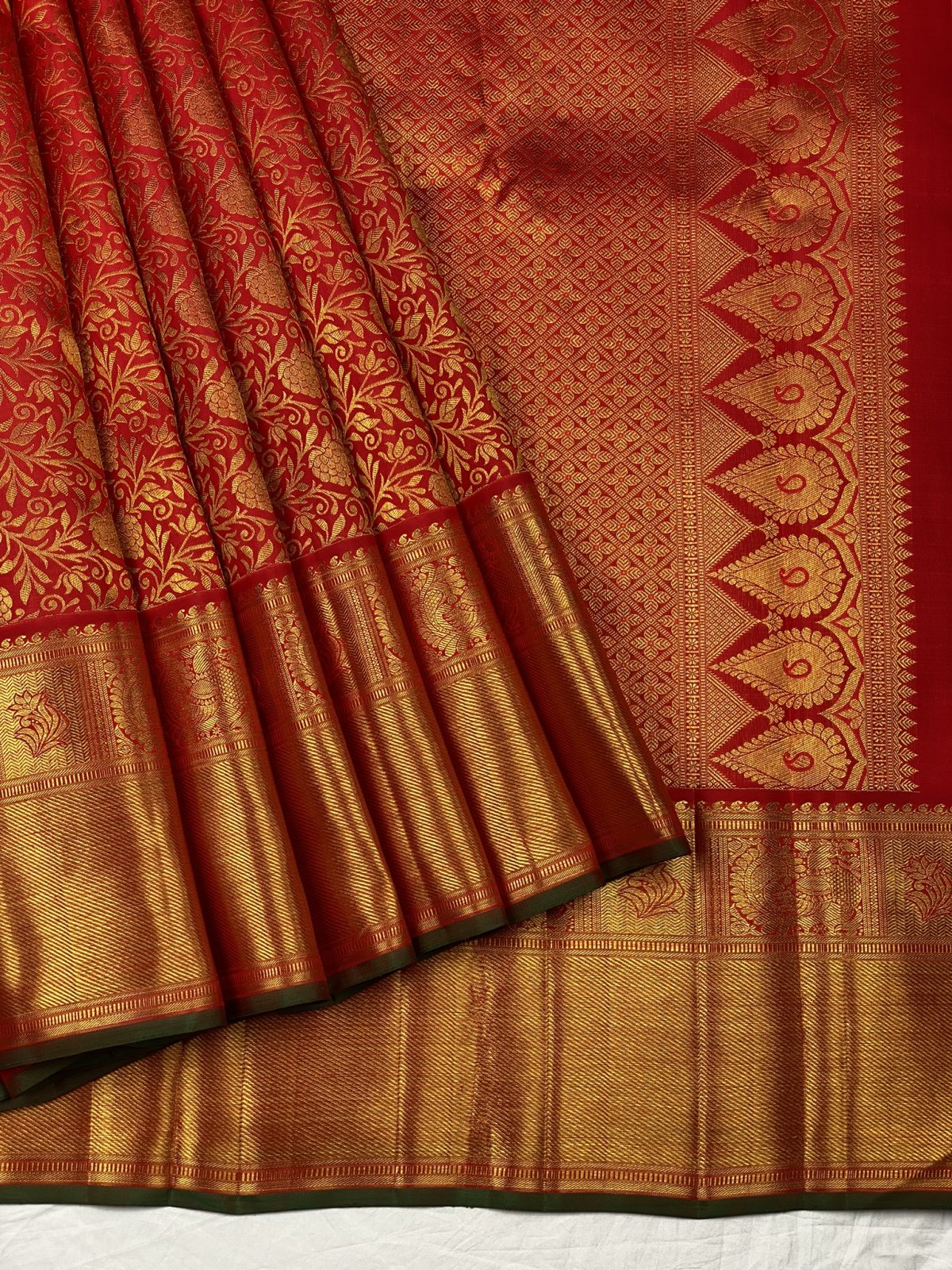 Red Kanjeevaram Silk Saree